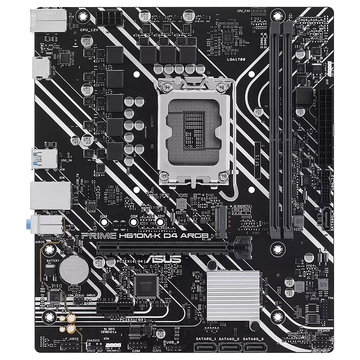 ASUS PRIME H610M-K D4 ARGB - Motherboard - LDLC
