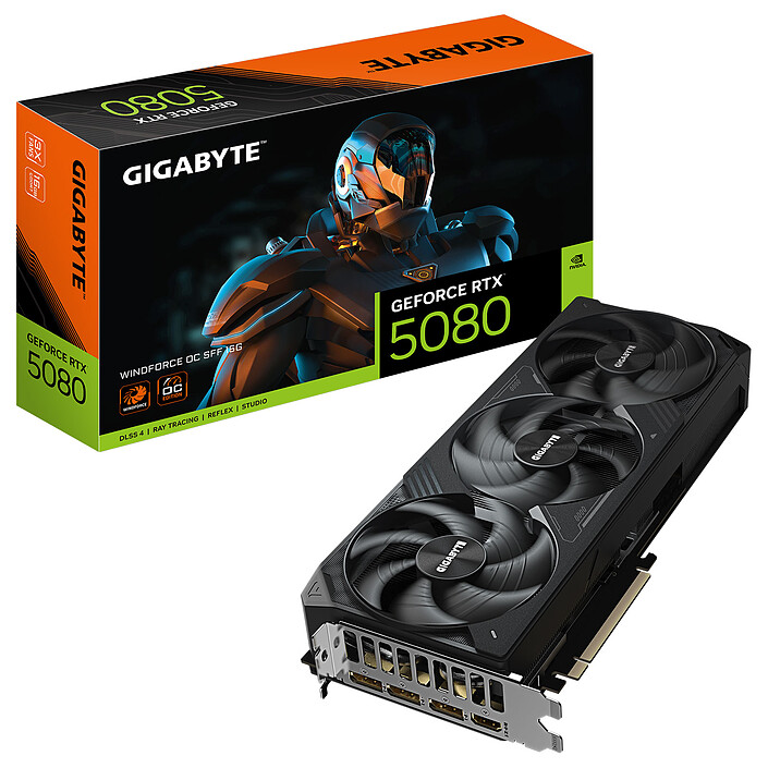 Gigabyte GeForce RTX 5080 WINDFORCE OC SFF 16G - Carte graphique - LDLC