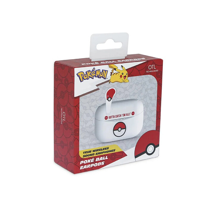 Pokemon Écouteurs TWS sans Fil Bluetooth 5.3 avec Étui Design Pokéball ...