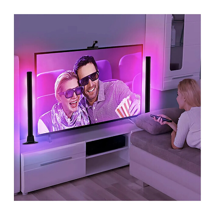 Avizar Kit LED Intelligent pour TV 55" à 65" avec WiFi, Caméra et 2 ...