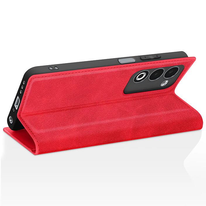 Avizar Étui pour Oppo A5 Folio Classique avec Fonction Support Rouge ...