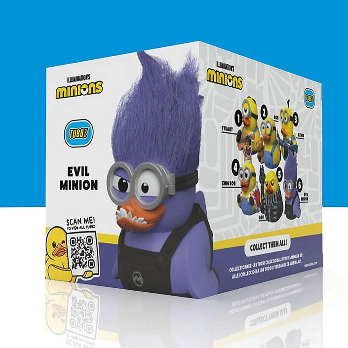 Minions - Figurine Tubbz Purple Minion Boxed Edition 10 cm - Figurines ...