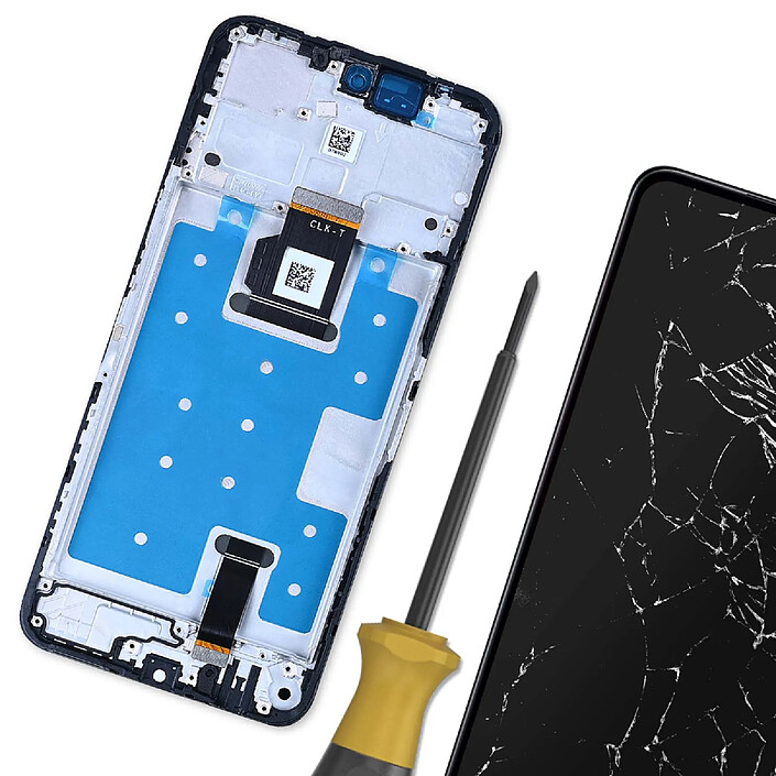 Clappio Écran Complet LCD et Tactile pour Honor 200 Smart avec Châssis ...