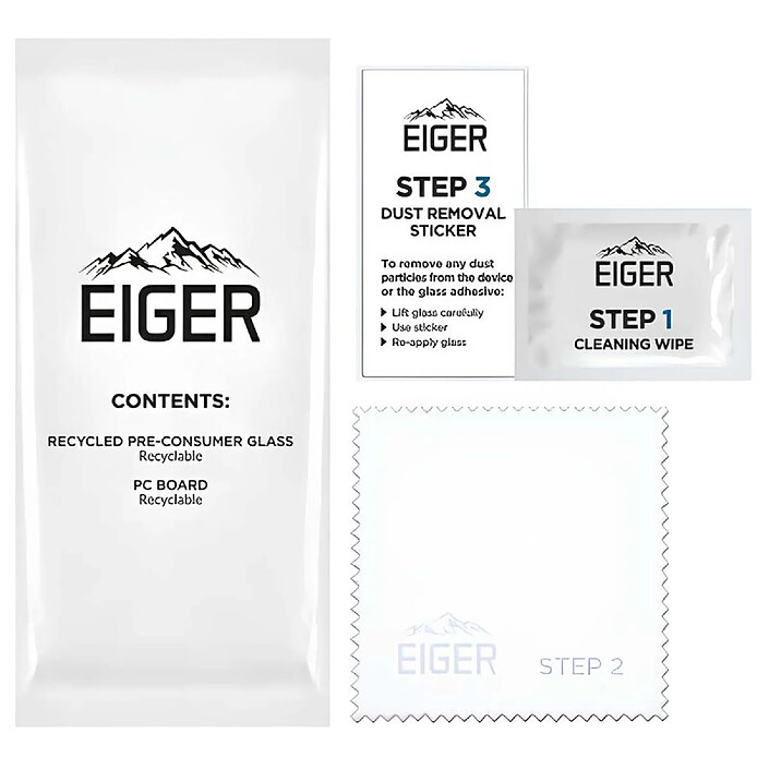 Eiger Verre Trempé 2.5D pour iPhone 16 Pro / 17 / 17 Pro Anti-espion ...